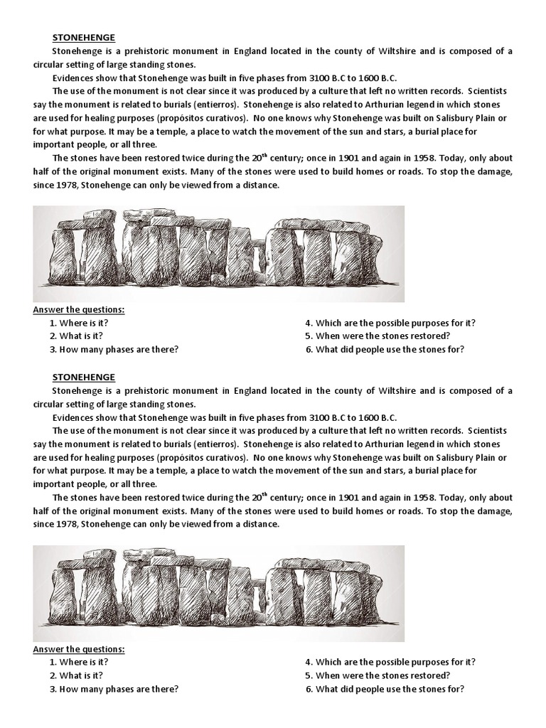 STONEHENGE | PDF | Stonehenge | Monument