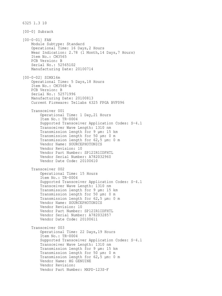 An Analysis of Transceiver Module Performance and Specifications within ...
