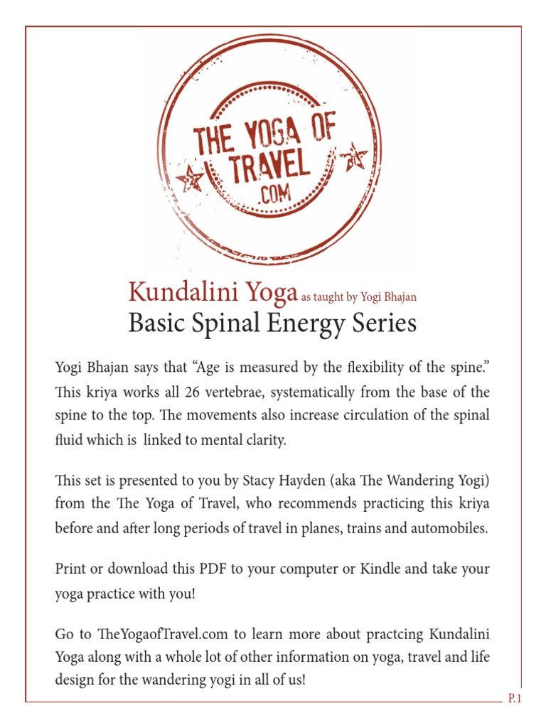Basic Spinal Energy Series | PDF | Kundalini Yoga | Kundalini