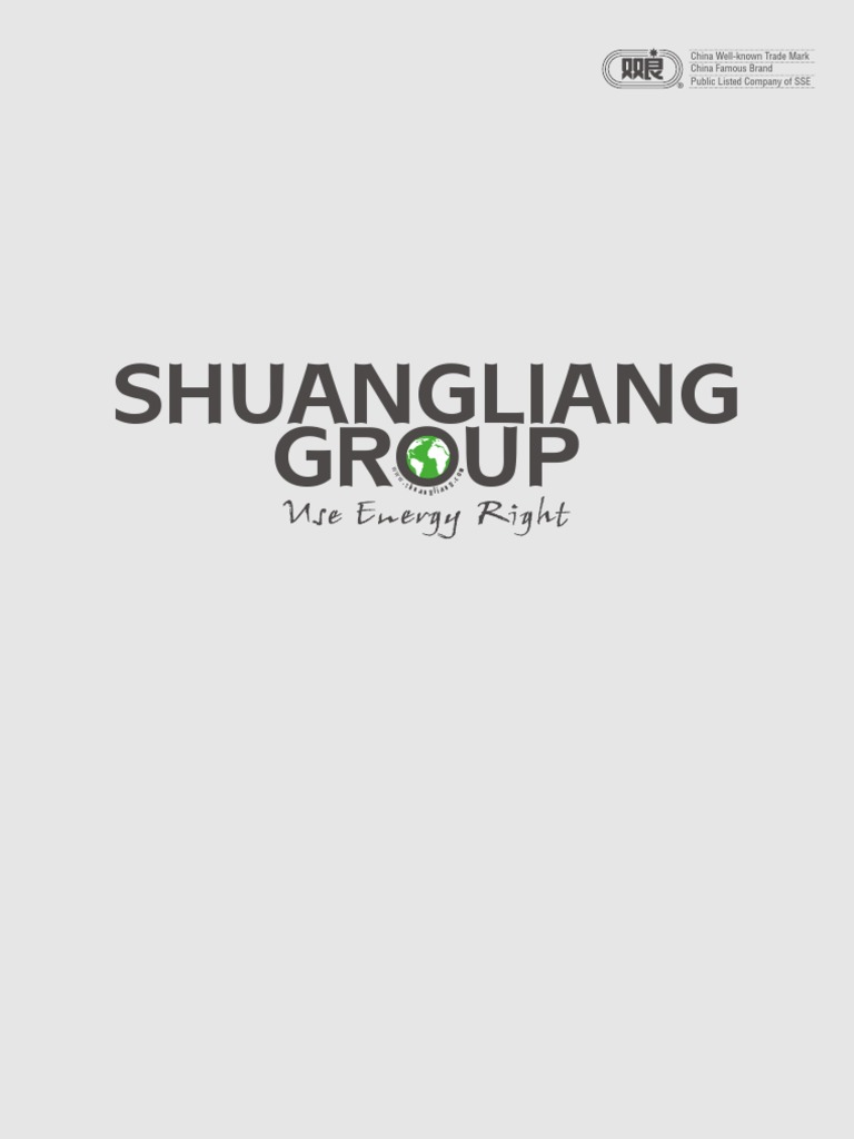 Shuangliang Group Catalogue | PDF | Cogeneration | Chemistry