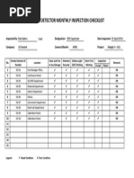 Smoke Detector Monthly Inspection Checklist | PDF