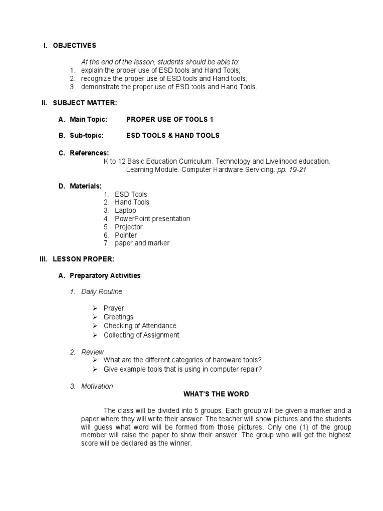 Lesson Plan G7 | PDF | Electrostatic Discharge | Physical Quantities