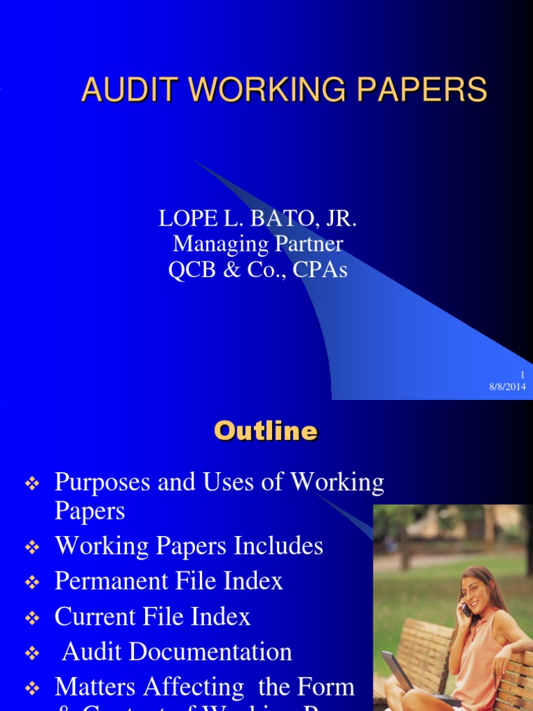 Overview of Audit Working Papers | PDF | Audit | Cheque