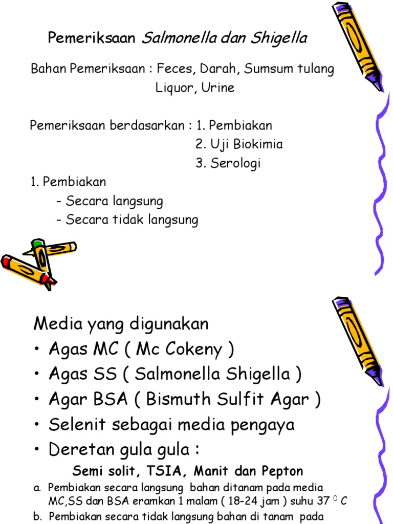 Pemeriksaan Salmonella Dan Shigella | PDF