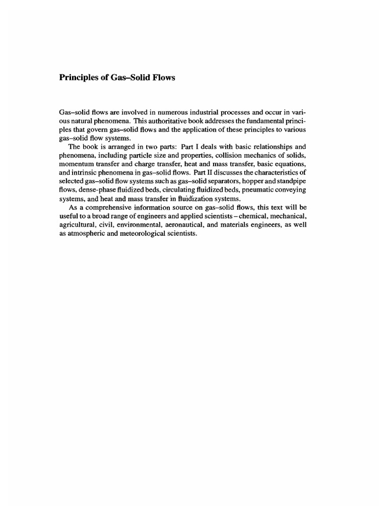 Principles of Gas-Solid Flows | PDF | Transmission Electron Microscopy ...