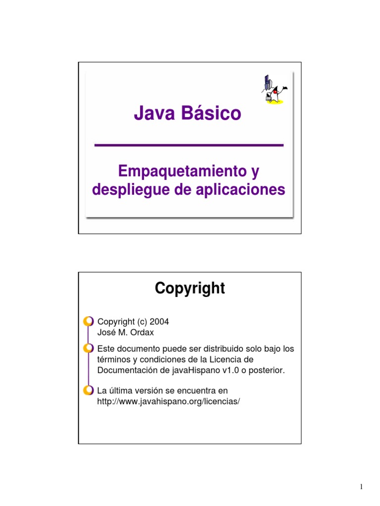 Empaquetado y Despliegue de Aplicaciones Java 2004 | PDF | Java (lenguaje de programación ...