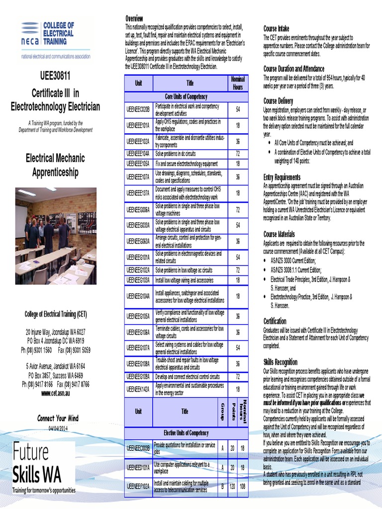 Electrical Apprenticeship | PDF | Electrical Wiring | Electrician