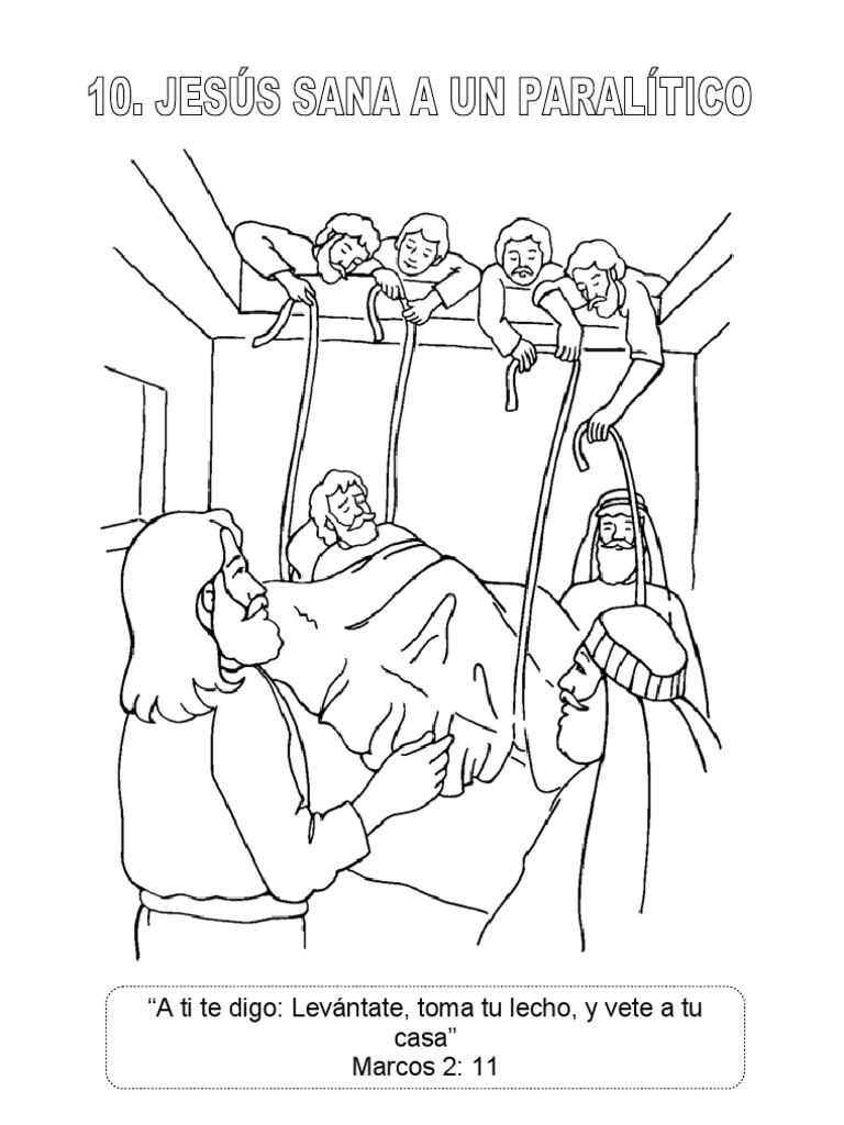 Manualidad: Jesús sana al paralítico | PDF