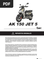 Manual de Taller AKT XM 180 | PDF | Motocicleta | Gasolina