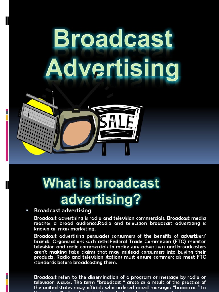Understanding Broadcast Advertising | PDF | Advertising | Broadcasting