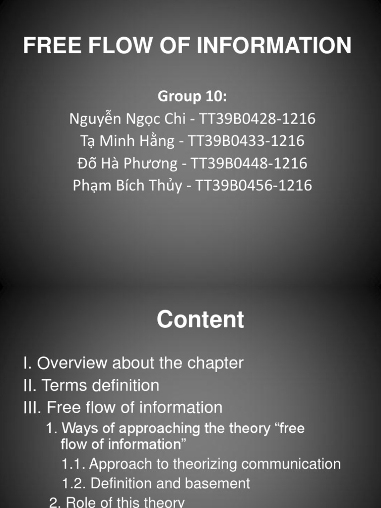 Free Flow of Information | PDF | Mass Media | Social Science