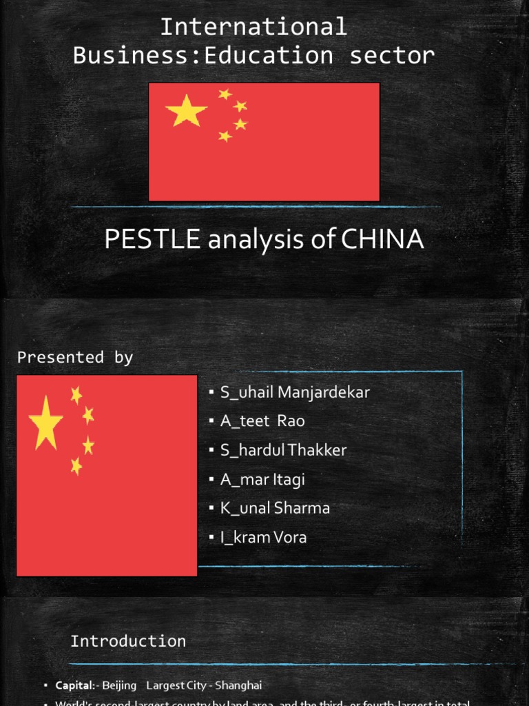International Business:Education Sector: PESTLE Analysis of CHINA | PDF ...