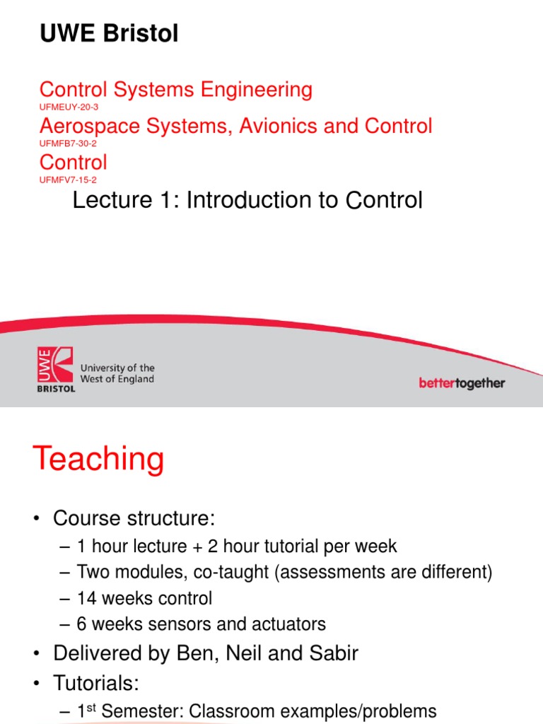 Introduction to Control Systems Engineering: Modelling Systems with ...