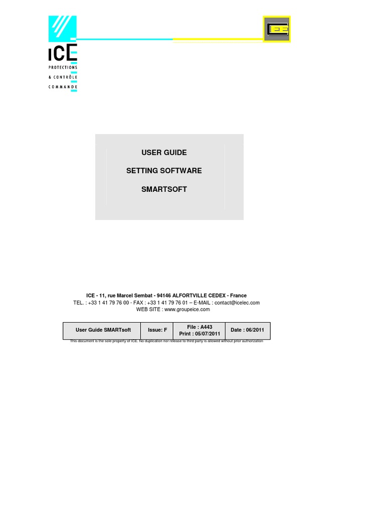 ICE Reles Manuales NP 800 Guia Utilizador Software Smartsoft 443f (Ingles) | PDF | Parameter ...