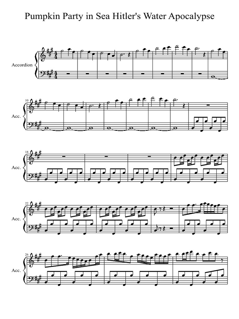 Pumpkin Party in Sea Hitler's Water Apocalypse | PDF