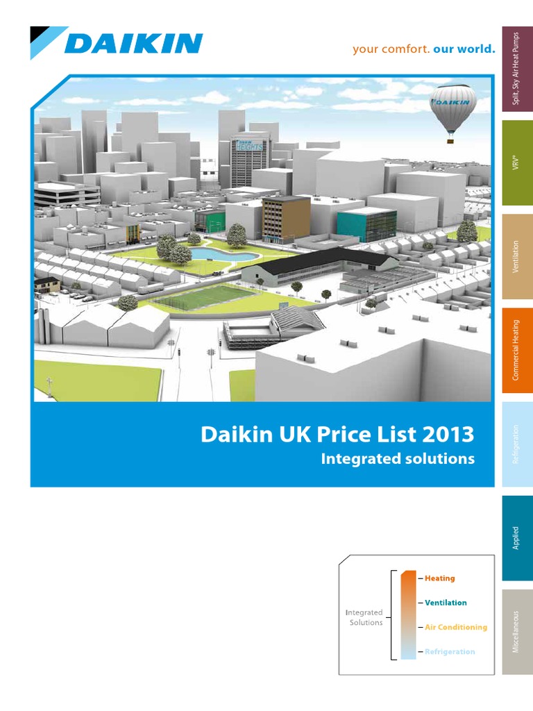 Daikin AC Price List 2013 | PDF | Air Conditioning | Hvac