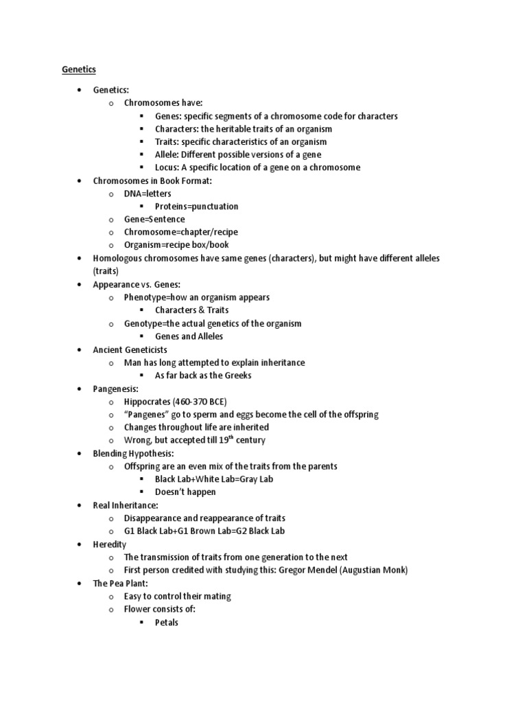 Genetics | PDF | Heredity | Phenotypic Trait