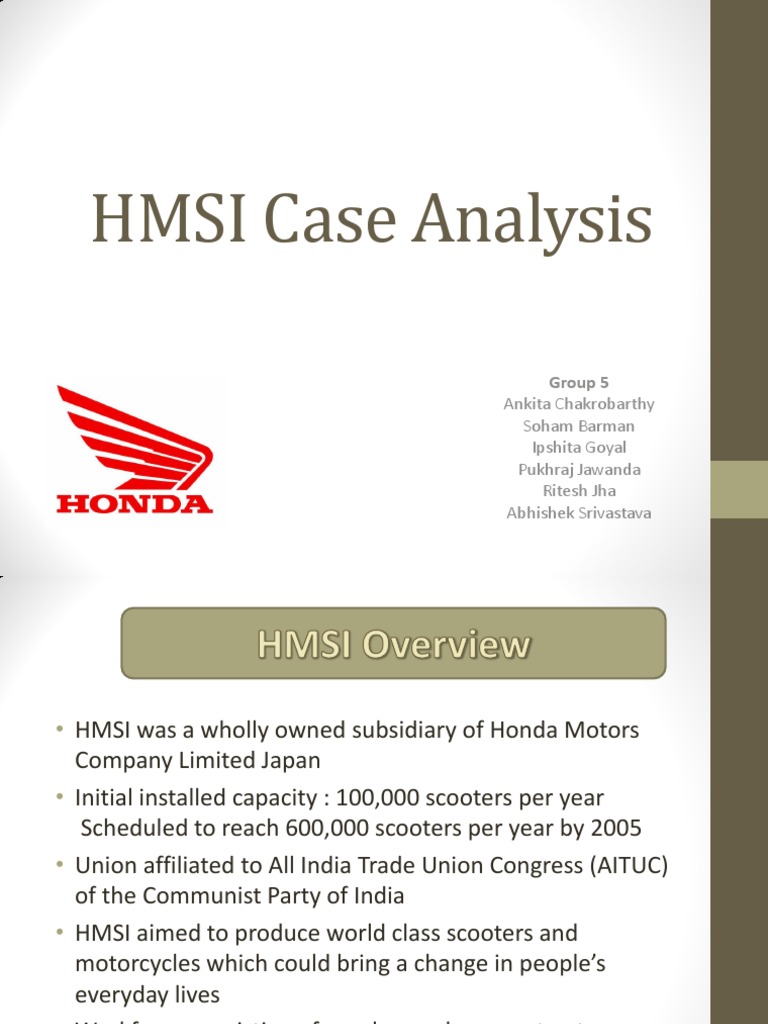 HMSI Case Analysis | PDF | Employment | Industrial Relations