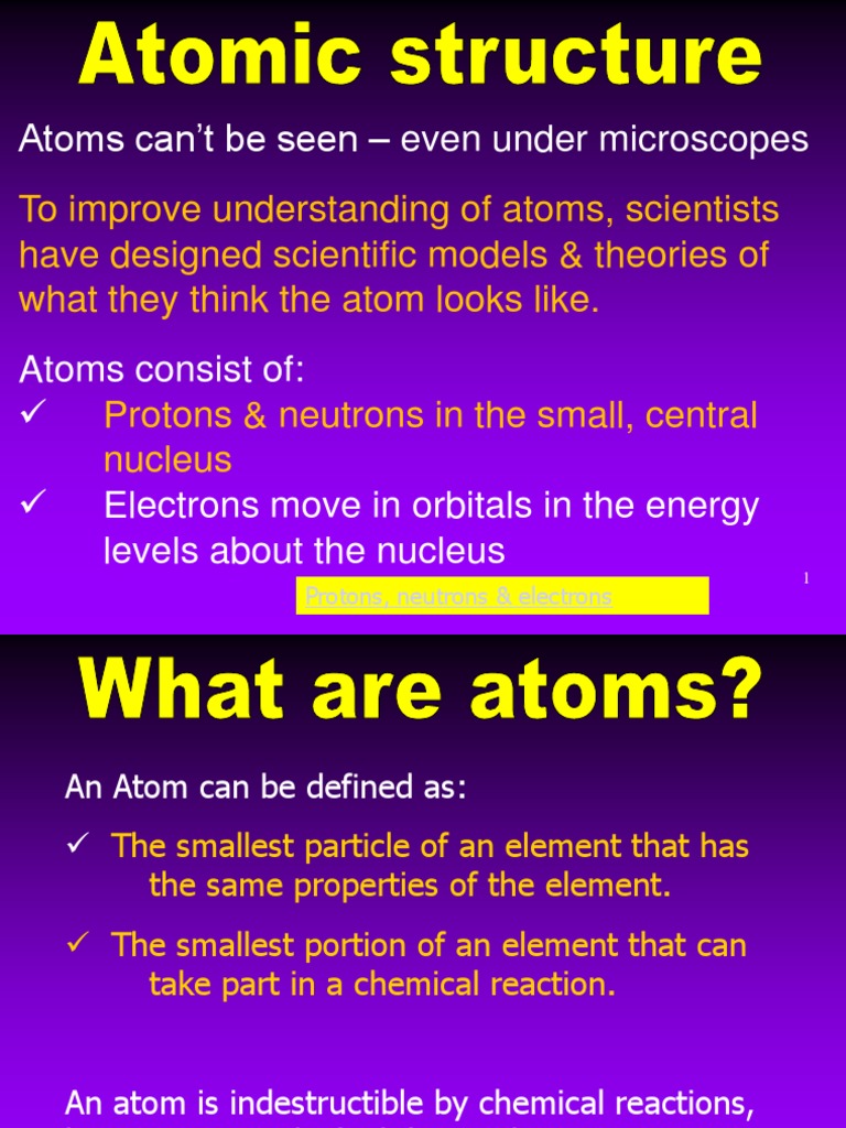 03 Atomic Structure | PDF | Atoms | Atomic Nucleus