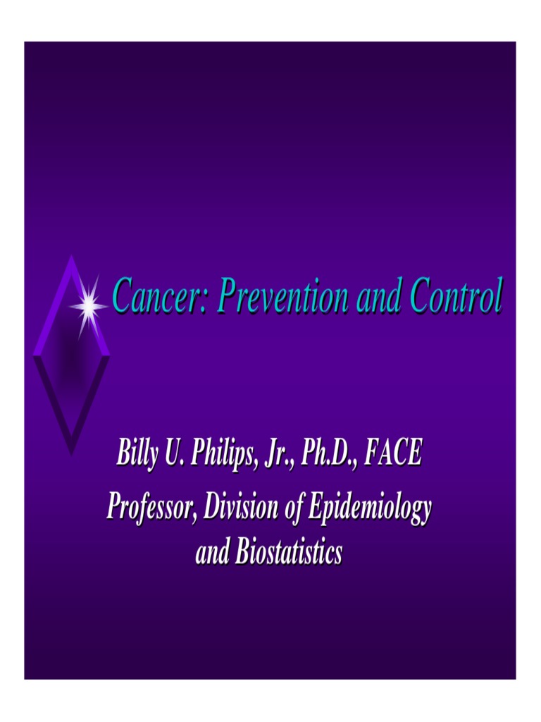 Cancer: Prevention and Control | PDF | Preventive Healthcare | Cancer