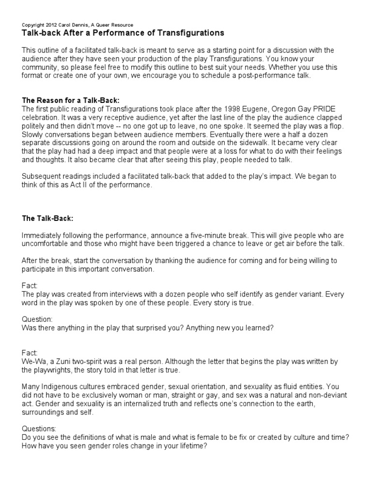 Talkback | Download Free PDF | Talk Radio | Sexual Orientation