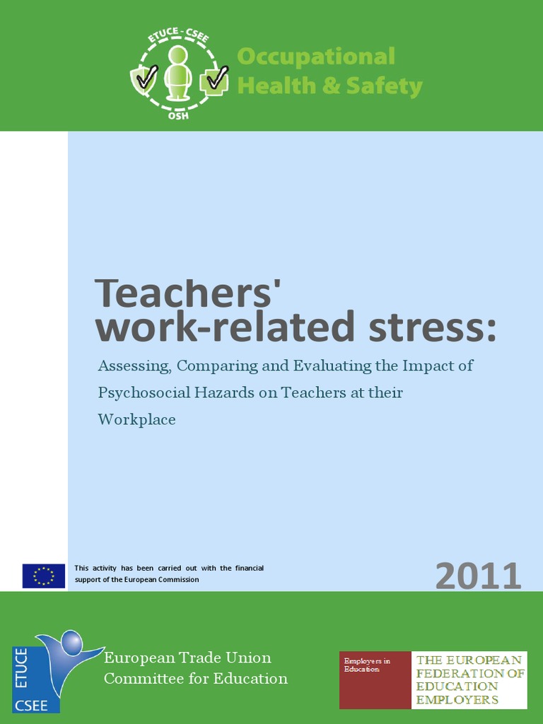 Teacher Work Related Stress | PDF | Occupational Stress | Occupational ...