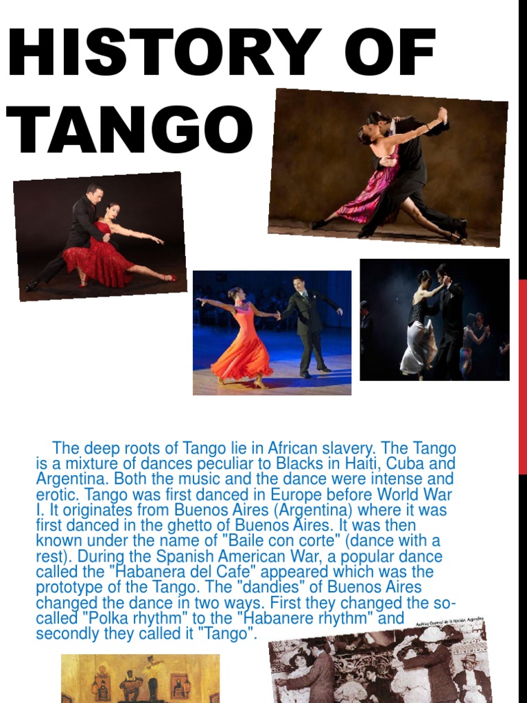 Report - History of Tango | PDF | Tango | Ballroom Dance