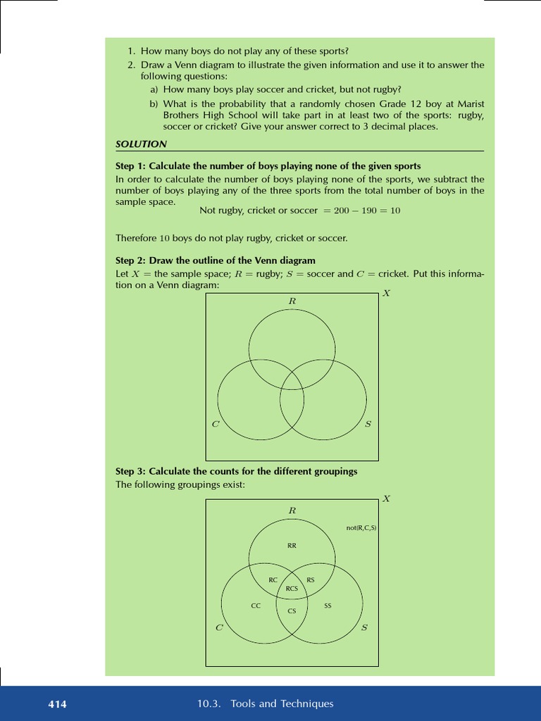 Venn Diagram Analysis of Sports Participation | PDF | Teaching Methods ...