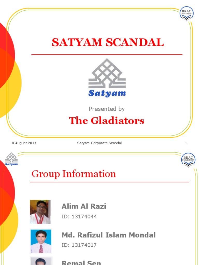 SATYAM SCANDAL Assignment | PDF | Board Of Directors | Financial Audit