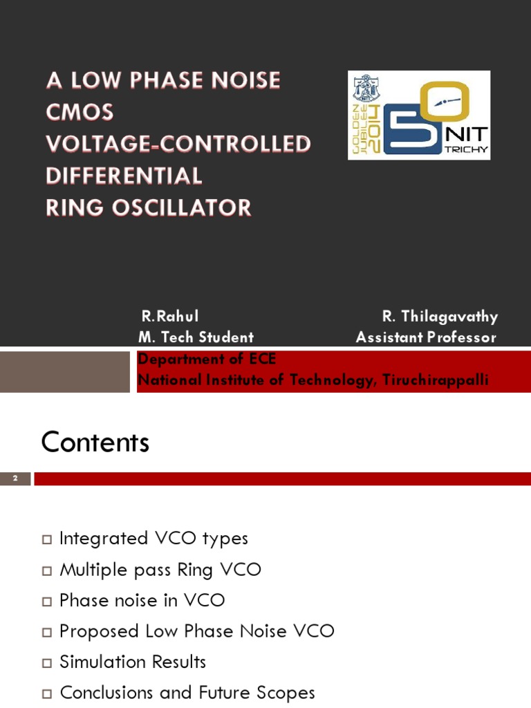 Low Phase Noise Ring VCO Design | PDF | Radio Technology | Electrical ...
