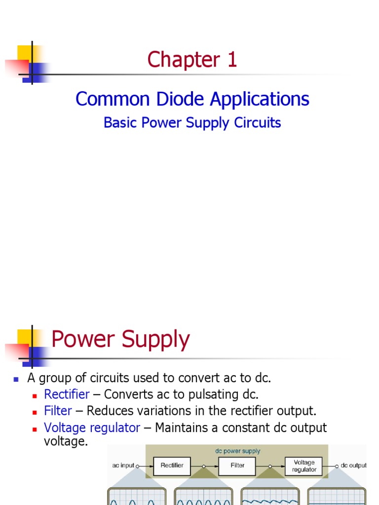 Diode Applications in Power Supplies | PDF | Computers | Technology ...