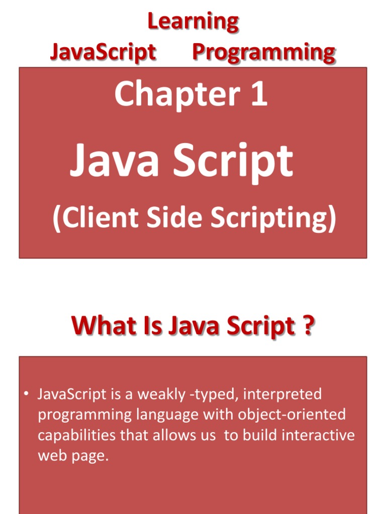 Learning Javascript Programming: Java Script | PDF | Java Script | Scripting Language