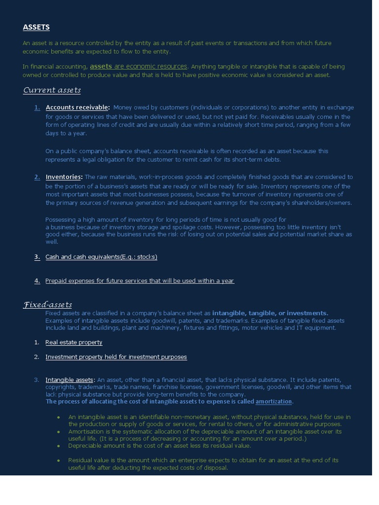 An In-Depth Exploration of Asset Classification and Accounting ...