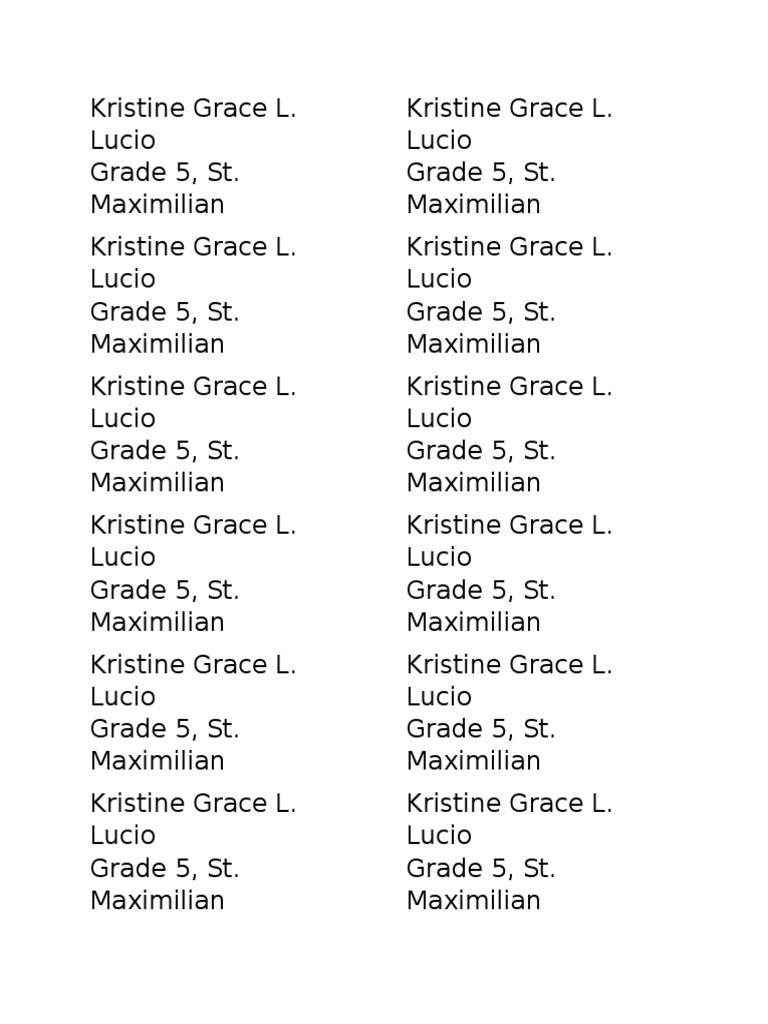 Kristine Grace L | PDF | Religion & Spirituality
