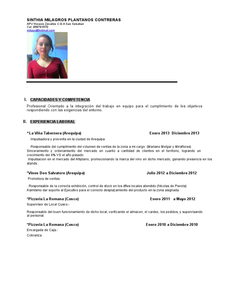CV Milagros | PDF