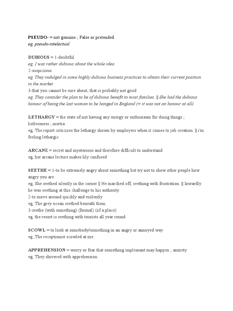 Eg, Pseudo-Intelectual: PSEUDO - Not Genuine False or Pretended | PDF