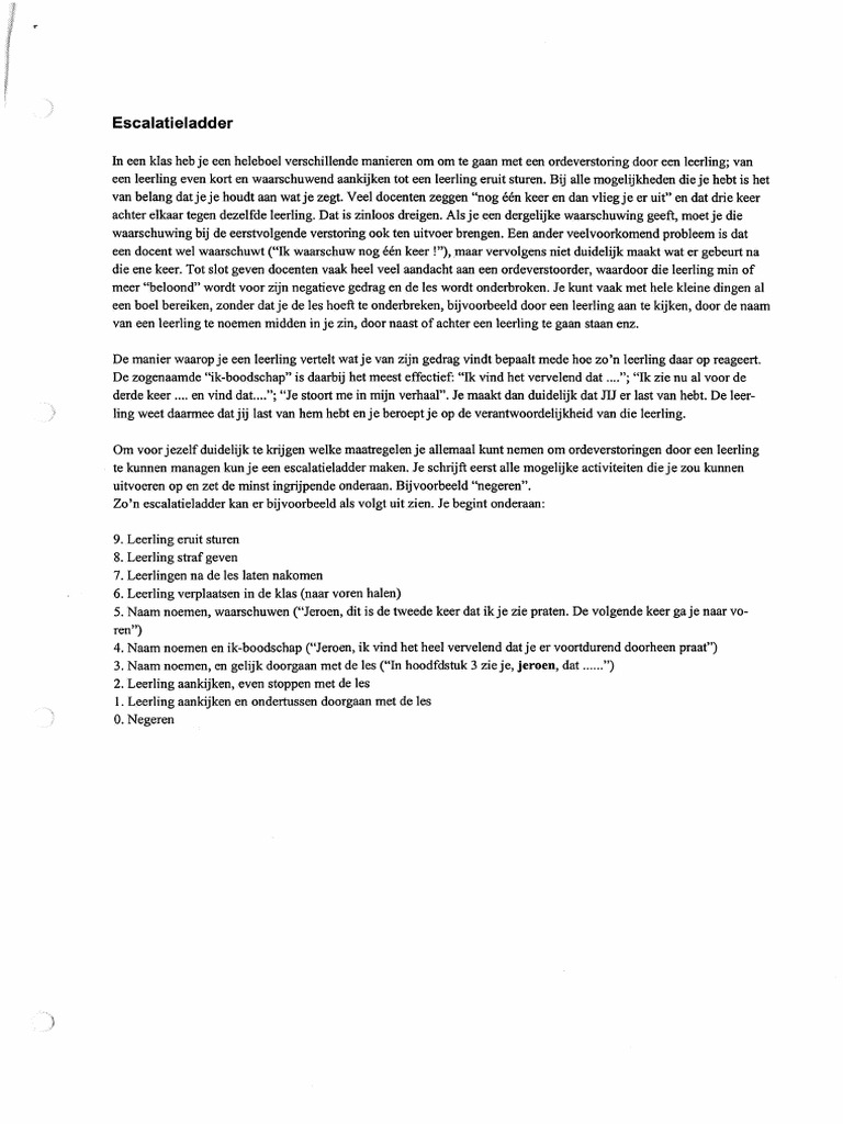 Escalatie Ladder | PDF