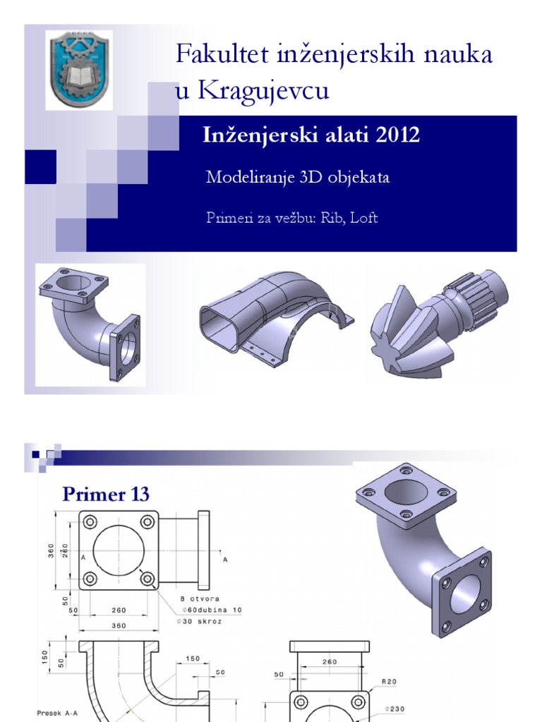Modeliranje 3D Objekata Uradjeni Primeri III | PDF