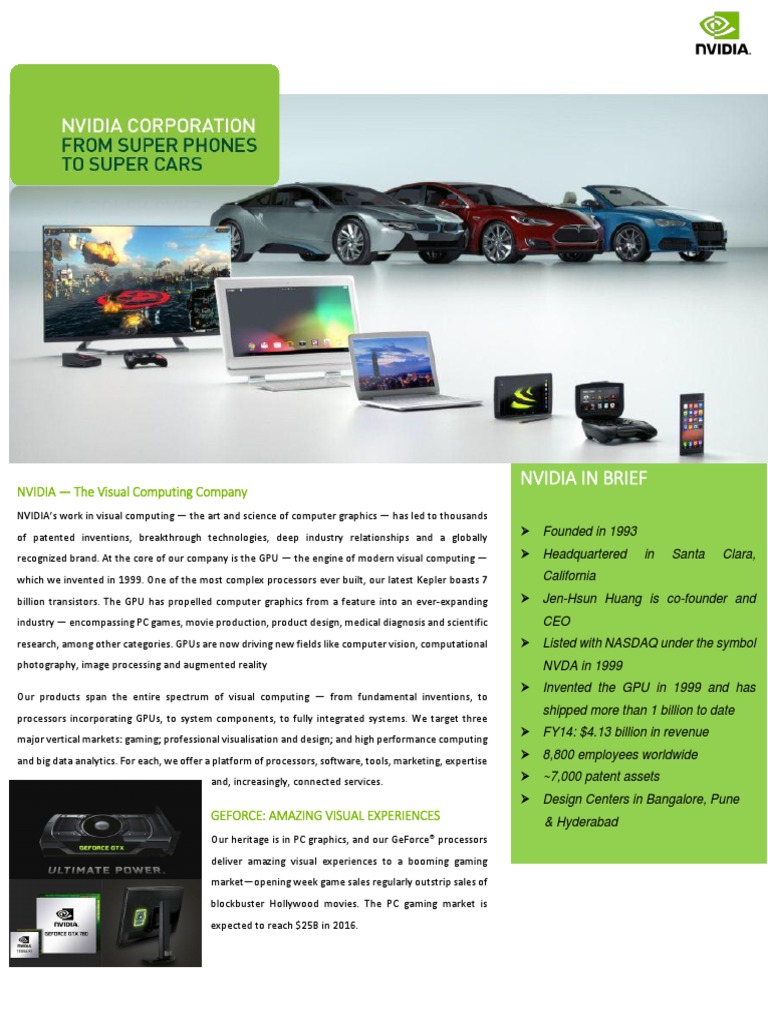 Nvidia | PDF | Graphics Processing Unit | Computer Graphics