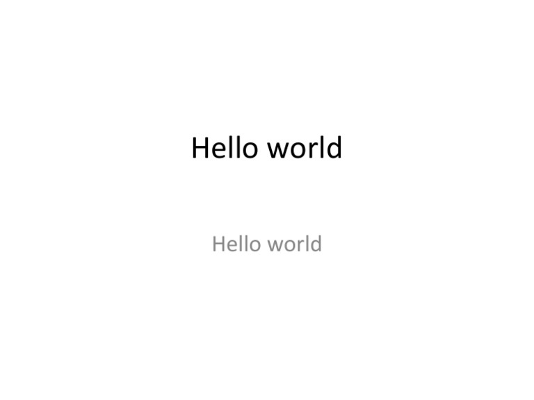 Hello | PDF