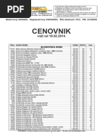 Cenovnik Usluga D Express Za Fizička Lica | PDF