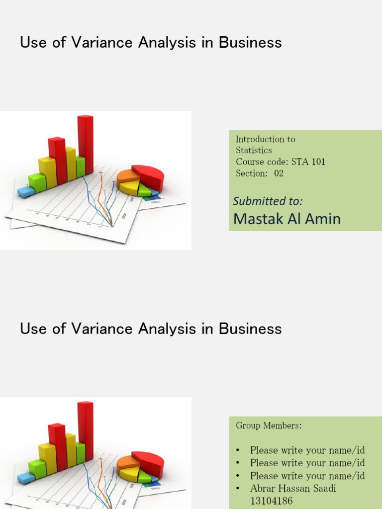 Variance Analysis in Business Management | PDF