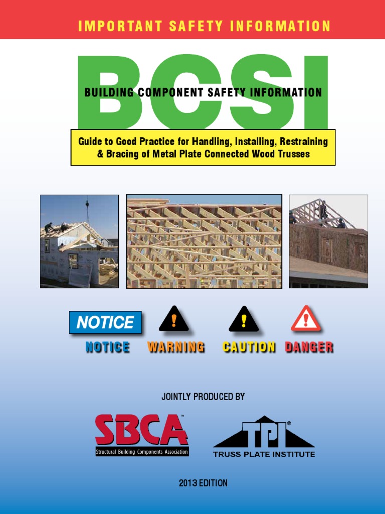 06 Bcsi Booklet Final Wood | PDF | Truss | Framing (Construction)