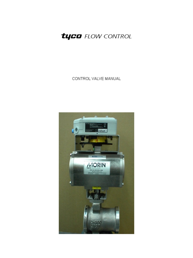 Tyco Control Valve Manual Overview | PDF | Valve | Viscosity