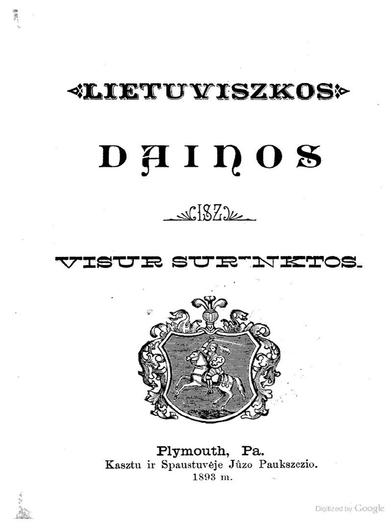 Lietuviškos Dainos Iš Visur Surinktos - Paukštys | PDF