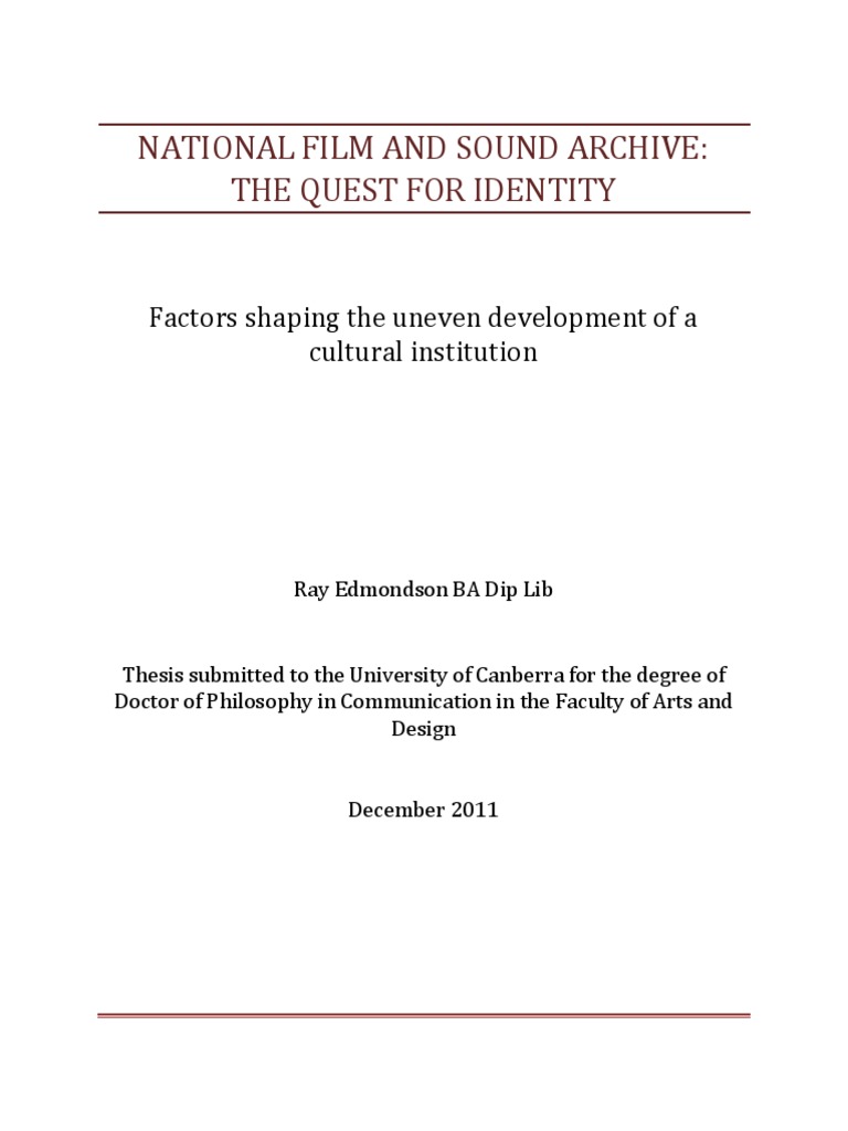 Ray Edmondson | PDF | Thesis | Oral History