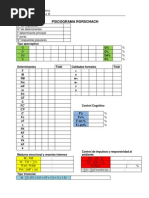 Protocolo Sumario Estructural Rorschach Exner | PDF
