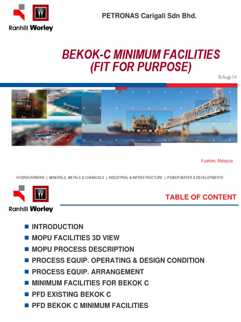 Bekok C Restoration Minimum Facilities | PDF