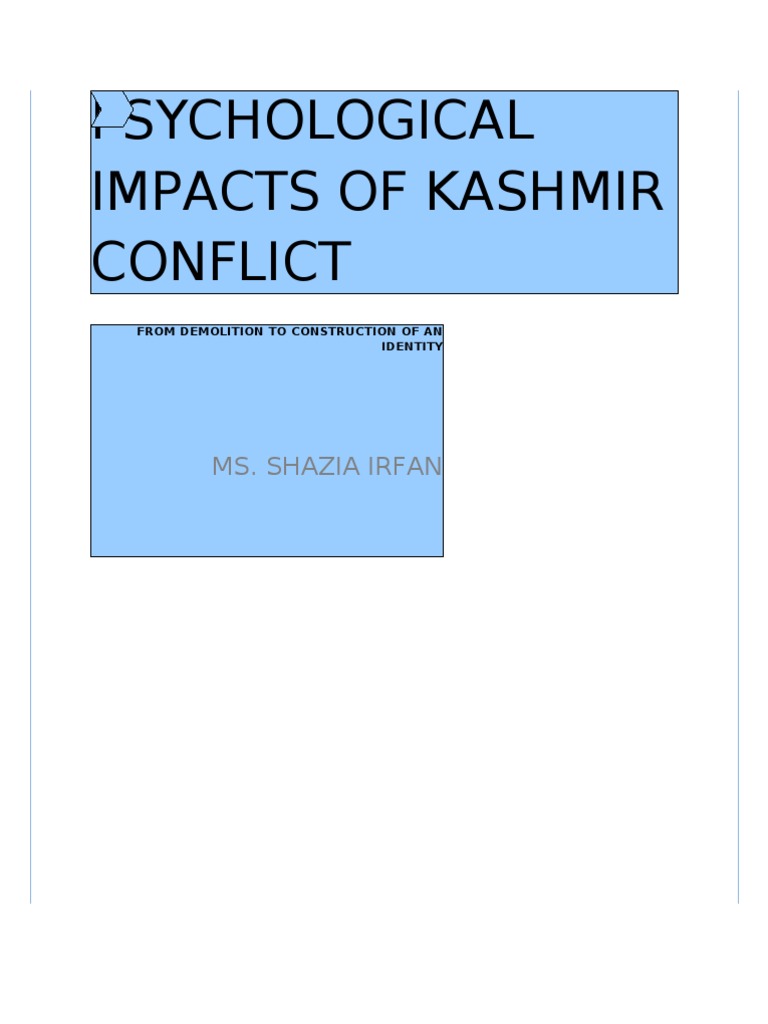 Kashmir Conflict and Peacemaking | PDF | Kashmir | Pakistan