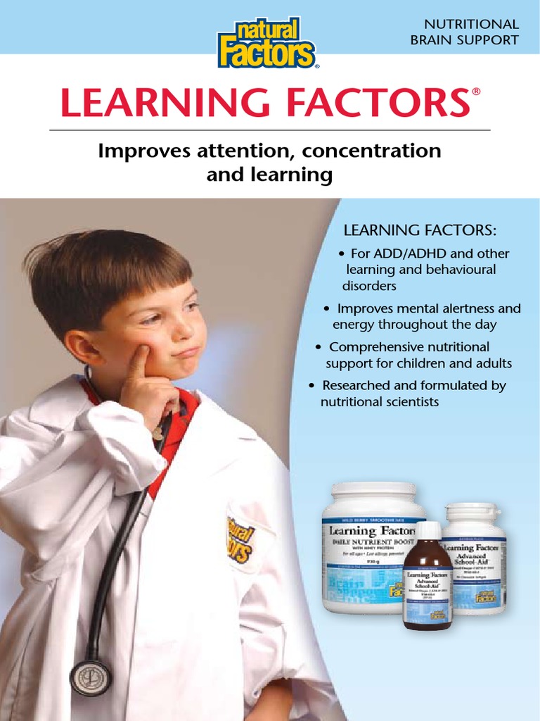 Learning Factors: Improves Attention, Concentration and Learning | PDF ...